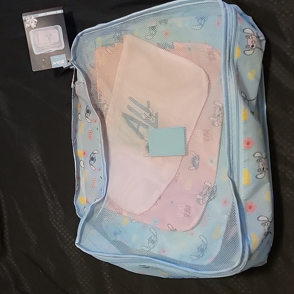 Disney | Bags | Nwt 6pk Of Stitch Packing Cubes | Poshmark